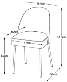Designová jídelní židle Kaiholo černá