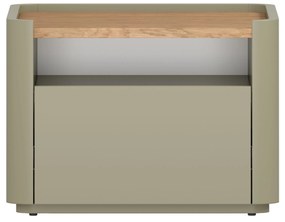 Noční stolek Elivo 50 cm - eukalyptus / dub baltic dune