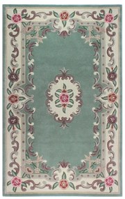 Zelený vlněný koberec Flair Rugs Aubusson, 120 x 180 cm