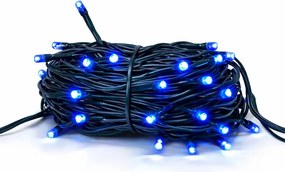 Hobby Line LED světelný řetěz, venkovní, 4 m, modrý, 32 diod, tmavě zelený kabel, IP44, prodlužovací