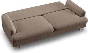 Taupe rozkládací/s úložným prostorem pohovka 233 cm Naomi – Micadoni