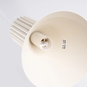 Sollux Lighting Závěsná lampa ESTRIA 1 béžová