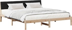 Rám postele Hnědo-černá 200 x 200 cm Masivní borovicové dřevo 3394330