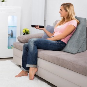 Costway Bed Wedge Polštář Nastavitelný Memory Foam Polštář naklápěcí Klínový