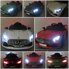 HračkyZaDobréKačky Dětské elektrické autíčko Mercedes AMG GTR bilé