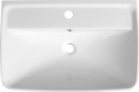 Aqualine Aqualine, DURU keramické umyvadlo 60x40 cm, bílá, TU0351