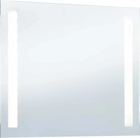 Koupelnové nástěnné zrcadlo s LED osvětlením 80 x 60 cm 144706