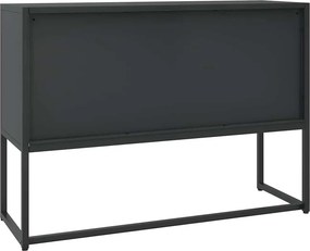 Příborník černý 105 x 35 x 75 cm ocel 335868