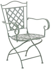 Kovová židle Adara - Zelená antik