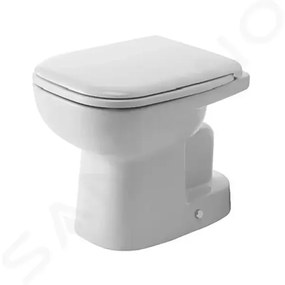 DURAVIT - D-Code Stojící WC, spodní odpad, s HygieneGlaze, alpská bílá (21100120002)