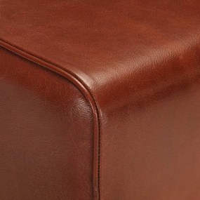 Lavice gymnastický kůň 58 cm hnědá pravá kůže a mangovník 320784