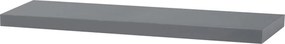 Autronic Polička nástěnná 90 cm, MDF, barva šedý vysoký lesk, baleno v ochranné fólii P-013 GREY