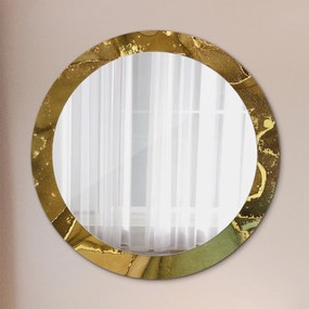 Kulaté zrcadlo s dekorem Kovové víry fi 80 cm