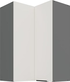ARIA aw | horní kuchyňská skříňka 60x60 GN-90 2F (90°) rohová s policemi | VYSOKÁ | 60x60 cm | antracit/bílá