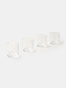 Sinsay - Sada sklenic s reliéfním vzorem 4 pack - clear