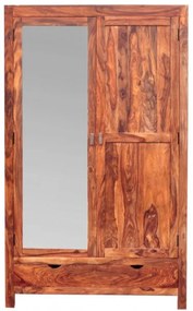 Indický nábytek - Skříň 120x200x60 Amba z indického masivu palisandr Only stain