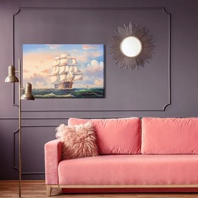 Obraz Plachetnice V Moři Nedostatek Nedostatek Přírodní plátno 90x60