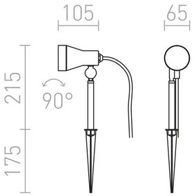 RED - Design Rendl - R10431 - Venkovní svítidlo DIREZZA 1xGU10/35W/230V IP54