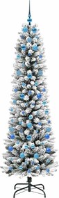 Umělý vánoční stromeček Bílá 210 cm PVC, kov a plast 3396124