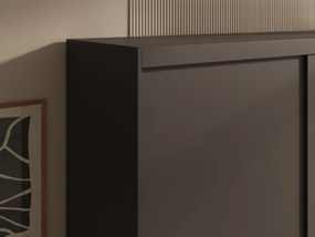 ADRK Furniture Šatní skříň s zrcadlem Hailey 180 SW-HAI-180-B