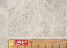 Breno PVC SUPERTEX Balmani 582 – světlá mramorová dlažba, šíře 400 cm