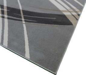 BE Koberec Lotus 9304 GREY - šedý obdélníkový Rozměr: 50x80 cm
