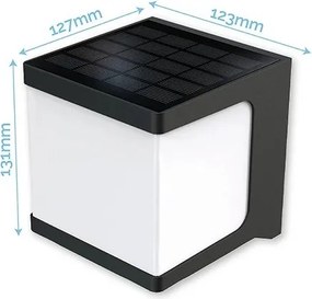 Viking - LED Solární nástěnné svítidlo se senzorem LED/1,5W/3,7V IP54 4000K