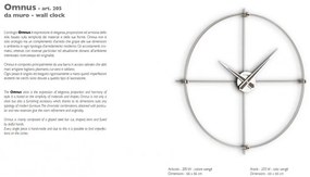 Designové nástěnné hodiny I205W IncantesimoDesign 66cm