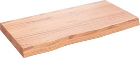 Koupelnová deska hnědá 80x40x(2-6) cm ošetřený masivní dřevo 3156118