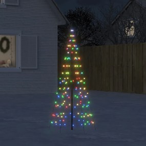 Vánoční stromek na stožár 200 barevných LED diod 180 cm - Default Title