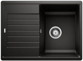 Blanco Zia 45 S Compact, silgranitový dřez 680x500x190 mm, 1-komorový, černá, BLA-526009