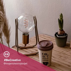 creative cables Válcová kovová objímka E27 v sadě Barva komponentu: Matná měď, Kabelová průchodka: Kuželová