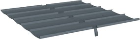 Outsunny kryt pro pergolu plachta pro 3 x 3 m, polyester 180 g/m³, UV ochrana 30+, tmavě šedá