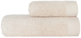Bavlněný froté ručník BOHO 70x140 cm krémový