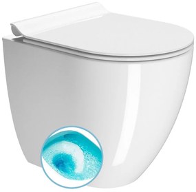 GSI PURA WC mísa stojící, Swirlflush, 36x50cm, spodní/zadní odpad, bílá ExtraGlaze 880411