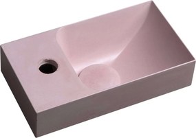 Sapho Small - Umývátko Piccolino 31x17 cm, bez přepadu, otvor pro baterii, matná růžová PK30021
