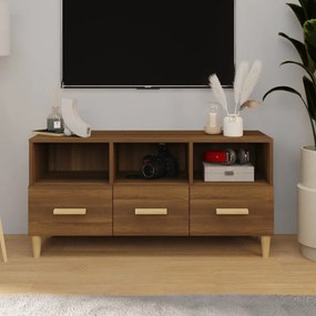 vidaXL TV skříňka 102 x 36 x 50 cm kompozitní dřevo [812604] Barva: hnědý dub