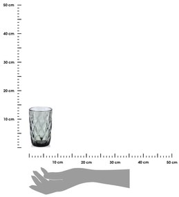 Sada 6 sklenic Mondex 300 ml šedá