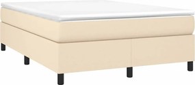 Rám postele s boxspringem krémový 140 x 190 cm textil 3120859