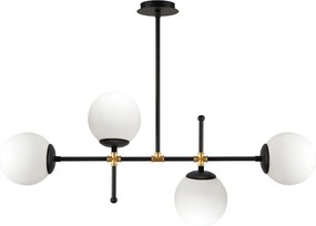 Černé závěsné svítidlo Squid Lighting Kruva, výška 57 cm