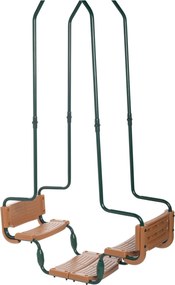 SwingKing Dvoumístná houpačka typu gondola pro hranol zelená 225 x 110 x 41 cm
