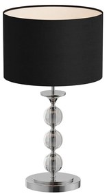 Zuma Line stolní lampa Rea II Barva kování: Chrom, Barva stínidla: Černá