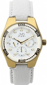 Luxusní moderní chronograf - hodinky JVD steel W52.3  s vteřinovkou a datumem SKLAD