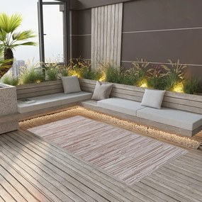 vidaXL Venkovní koberec ARAKIL 190 x 290 cm PP [317001] Barva: Hnědá