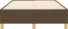 Rám postele s boxspringem tmavě hnědá 120 x 200 cm textil 3120948