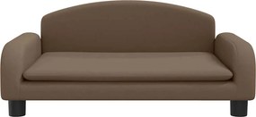 Pelíšek pro psy hnědý 70 x 45 x 30 cm textil 171962