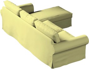 Potah na pohovku IKEA Ektorp 2-místná s lenoškou barva zelená látka lesklé, sametová