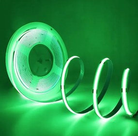 LED pásek NEON COB homogenní - 12V - 5 m - zelený