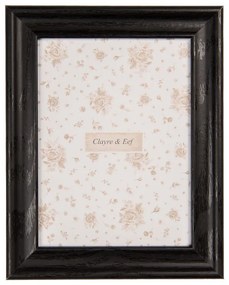 Černý dřevěný fotorámeček Lieverdje S – na fotografii o průměru 10x15 cm