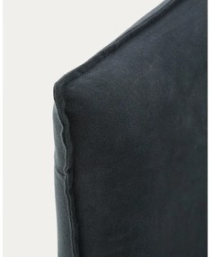 Antracitové čalouněné čelo postele 180x118 cm Jaira – Kave Home